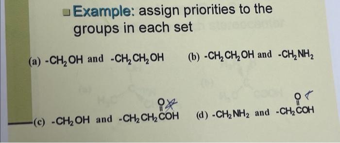 Solved Example: assign priorities to the groups in each set | Chegg.com