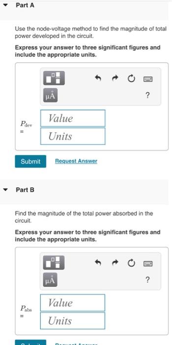Solved Cor and ... . . . . Use the node-voltage method to | Chegg.com