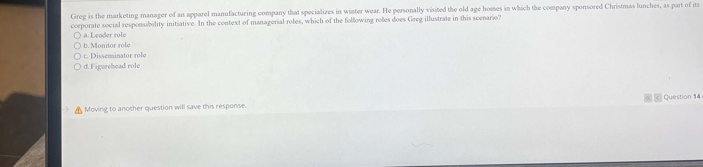 Solved corporate social responsibility initiative. In the | Chegg.com