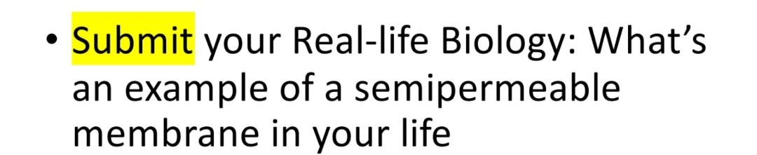Solved Submit your Real-life Biology: What's an example of a | Chegg.com
