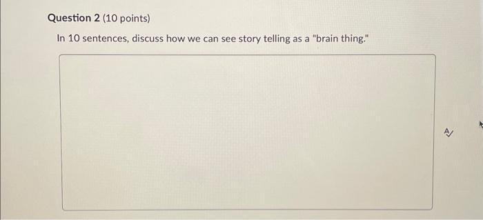 Question 2 (10 points) In 10 sentences, discuss how | Chegg.com Question 2 (10 points) In 10 sentences, discuss how | Chegg.com