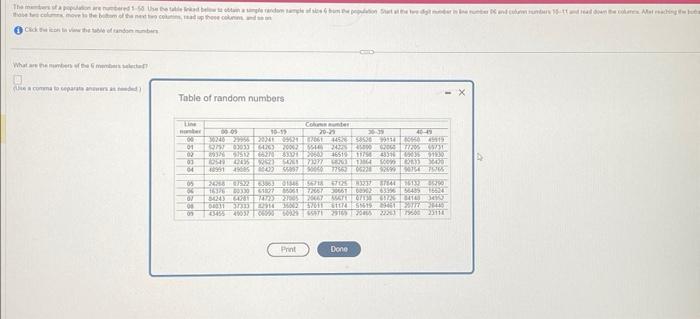 Solved statistics help with random numbers! see image | Chegg.com