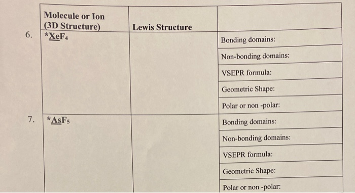 Solved Molecule or Ion (3D Structure) *XeF4 Lewis Structure | Chegg.com