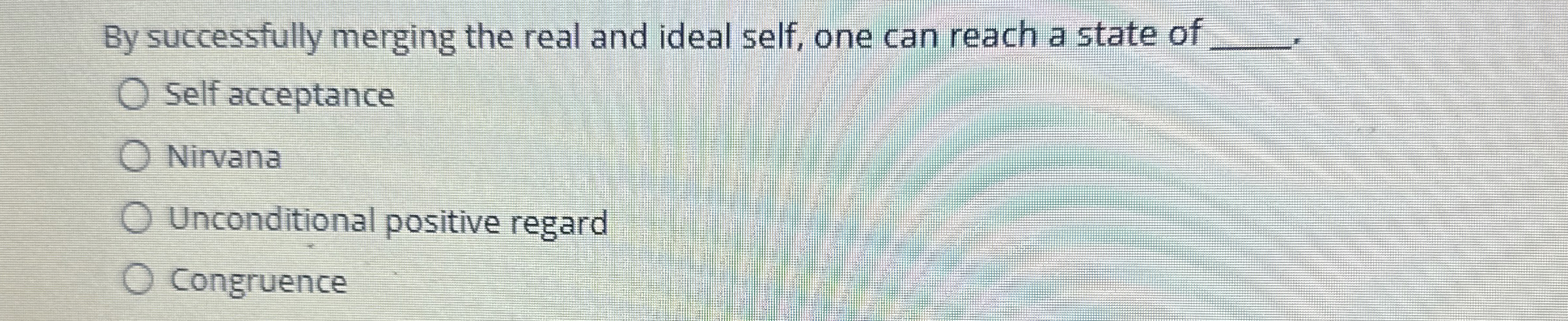 Solved By successfully merging the real and ideal self, one | Chegg.com