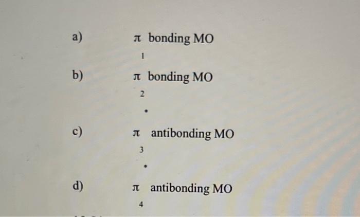 [Solved]: identify the highest energry orbital of the allyli