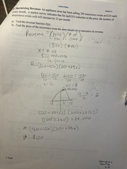 Solved Maximizing Revenue Word problem. ( just seeing if i | Chegg.com
