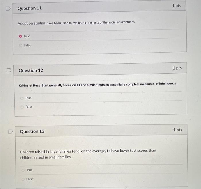 Solved true false answers only:question 11: true or false | Chegg.com Solved true false answers only:question 11: true or false | Chegg.com