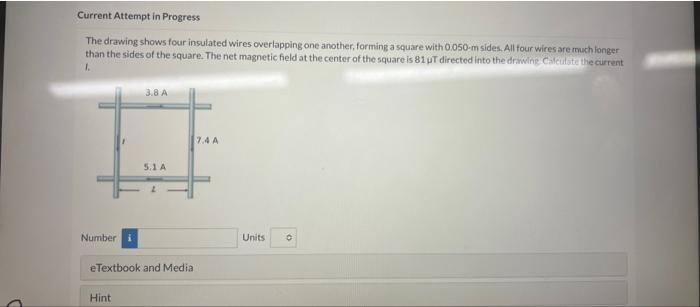 Solved The drawing shows four insulated wires overlapping | Chegg.com