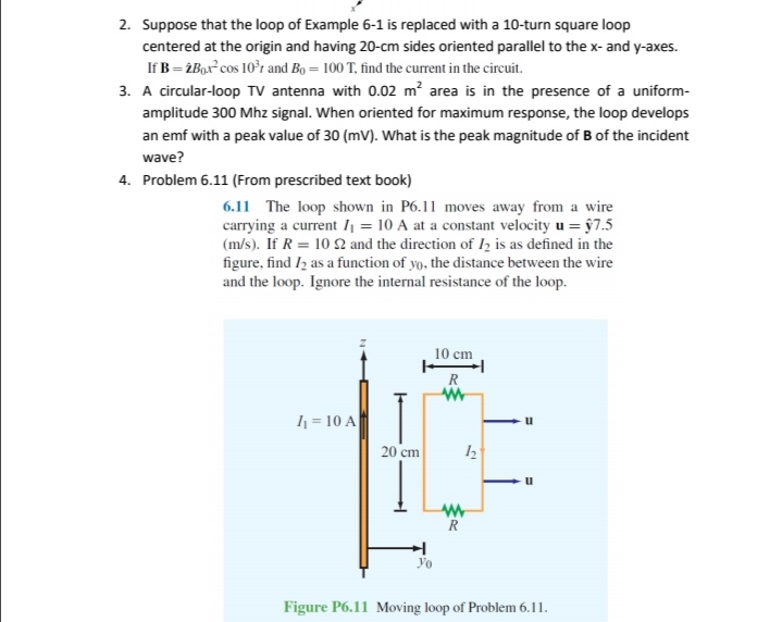 Solved Suppose that the loop of Example 6-1 ﻿is replaced | Chegg.com