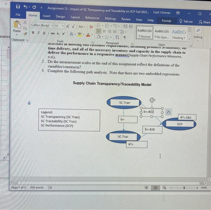 Regression Variables Enteredremoved A W All 
