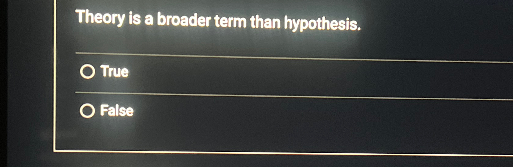 Solved Theory is a broader term than | Chegg.com