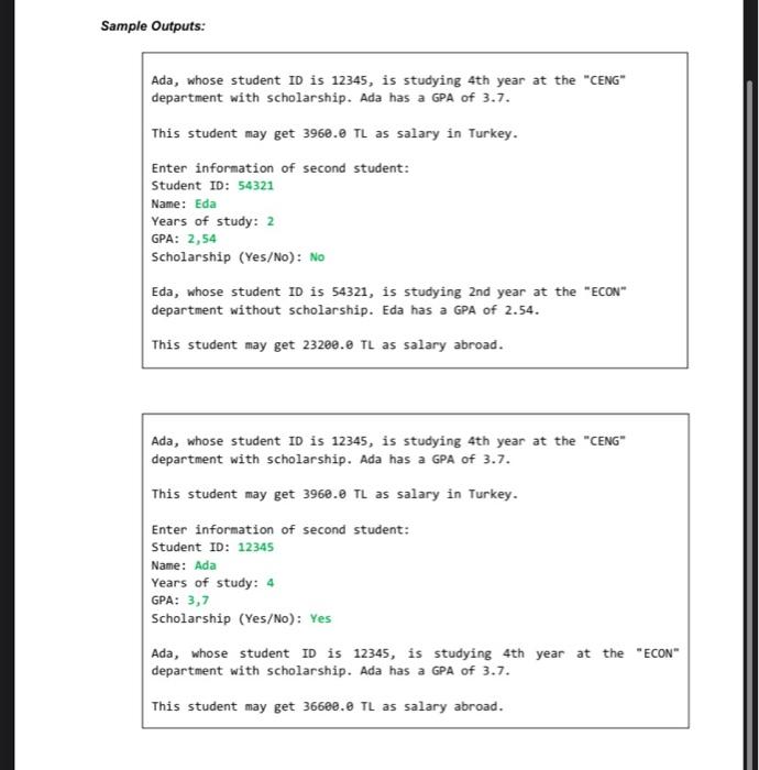 Solved Write a class called StudentTest.java using main | Chegg.com