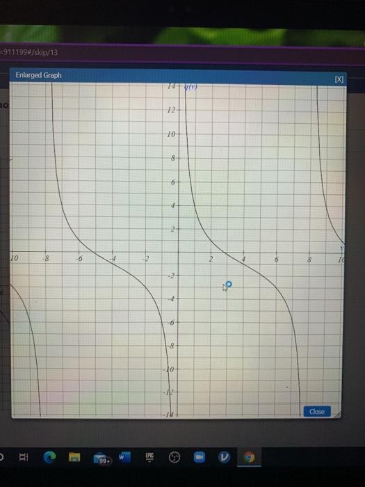Solved =9111998/skip/13 Enlarged Graph [X] ng 72 10 8 6 2 20 | Chegg.com