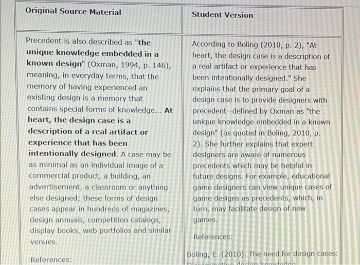 Solved Original Source Material Student Version Precedent is | Chegg.com
