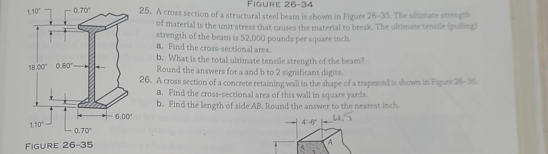 Solved 25. A cross section of a structural steel beam is | Chegg.com