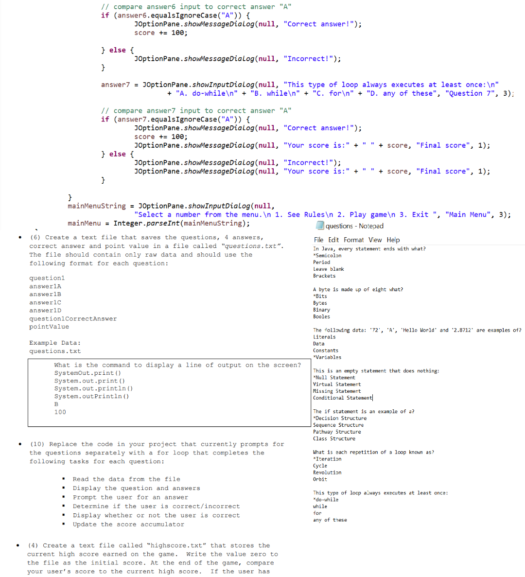 Solved // TODO Auto-generated method stub // declare | Chegg.com
