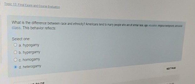 Solved Topic 13; Final Exam and Course Evaluation class. | Chegg.com