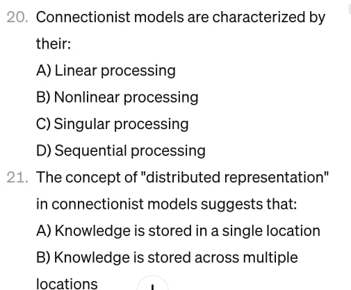 Solved Connectionist Models Are Characterized By Their A