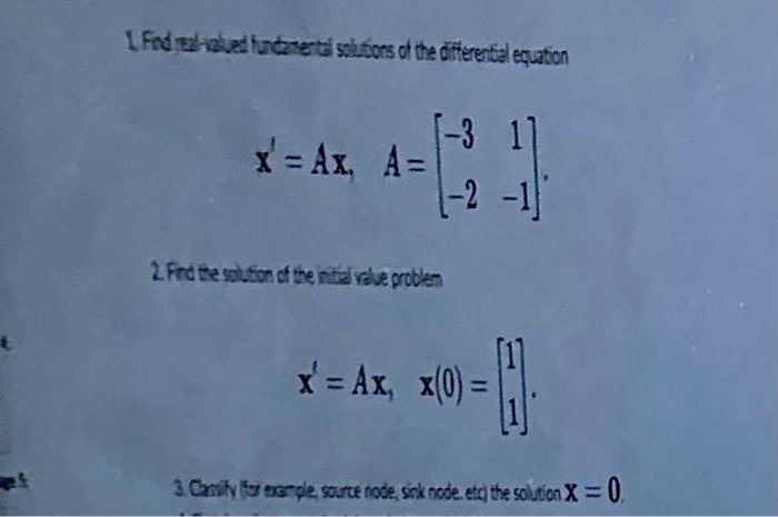 Solved \\[ x^{\\prime}=A x, \\quad | Chegg.com