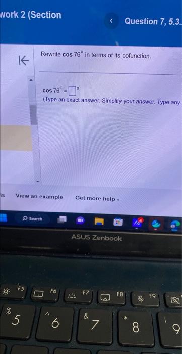 Solved sec26∘=Rewrite cos76∘ in terms of its cofunction. | Chegg.com