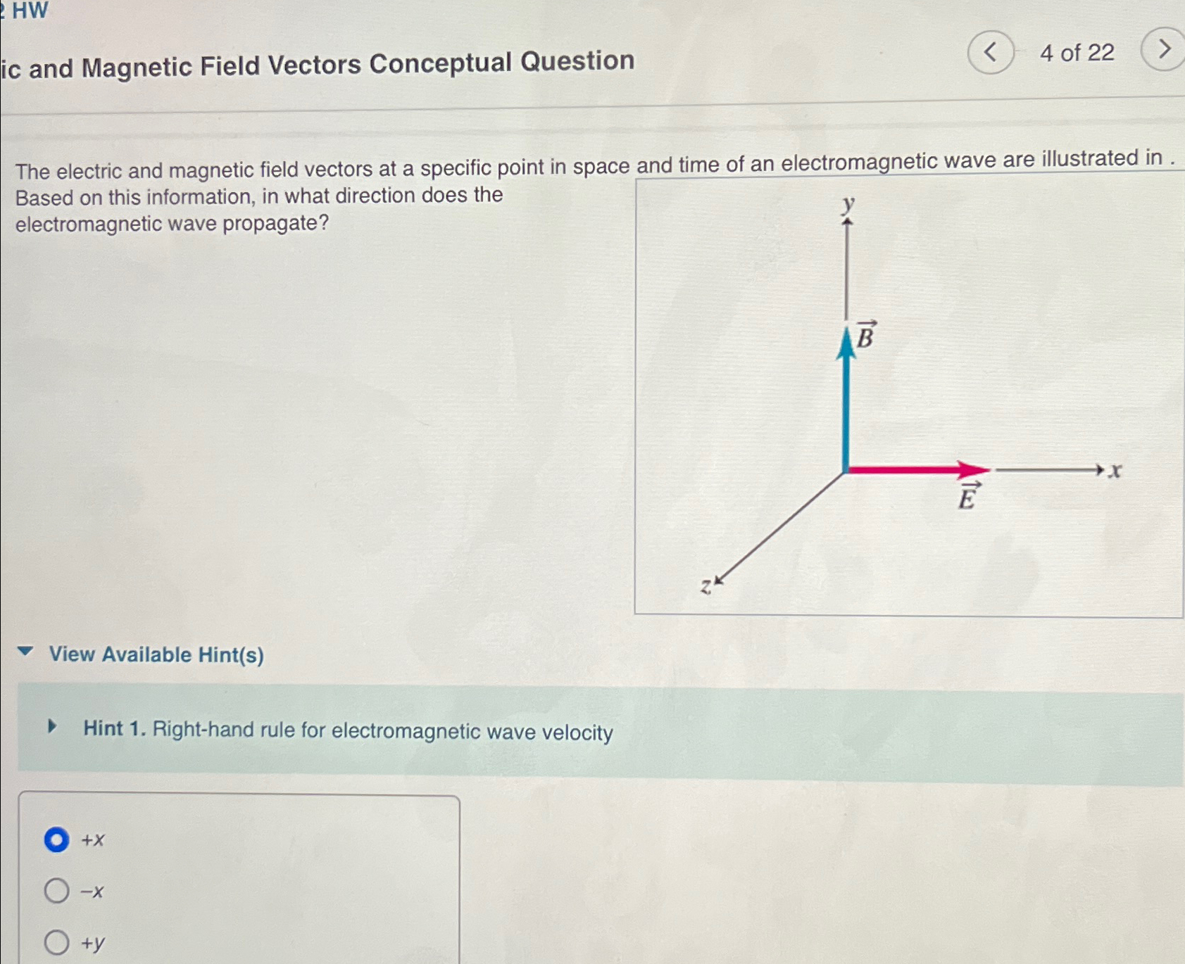Solved HWic and Magnetic Field Vectors Conceptual Question4 | Chegg.com