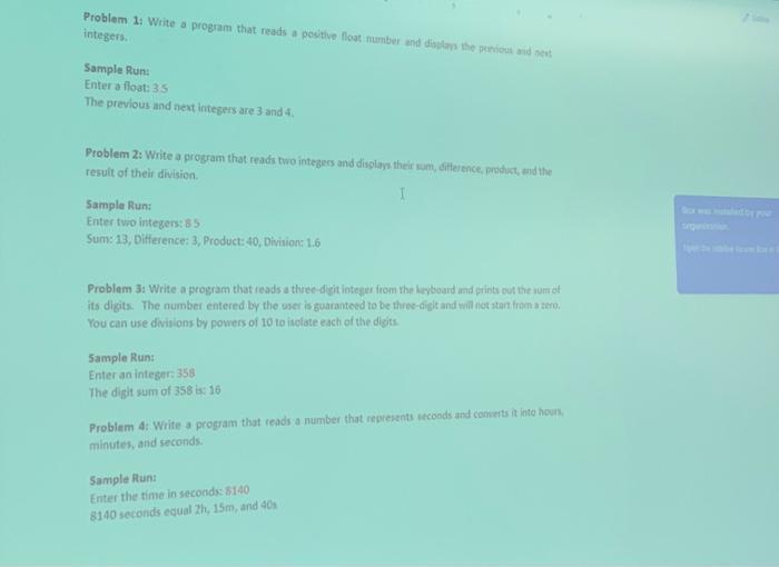 Solved Problem 1 Write A Program That Reads A Positive 2703