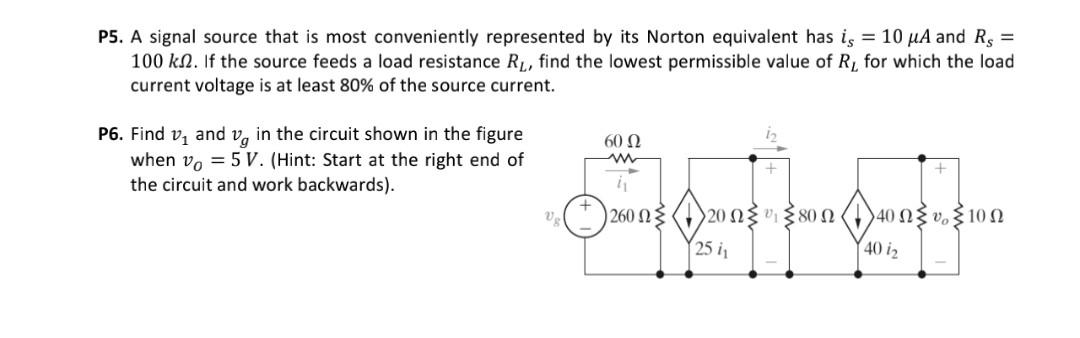 Solved P5. A signal source that is most conveniently | Chegg.com