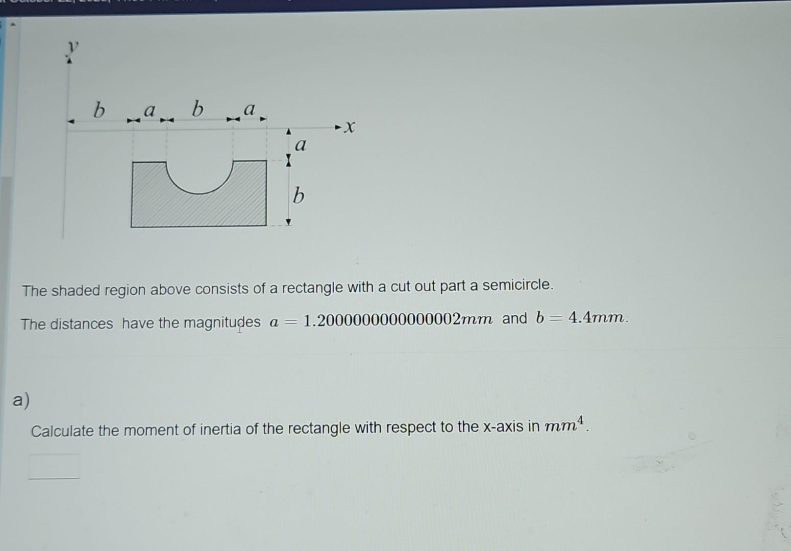 Solved Calculate the moment of inertia of the semicircle | Chegg.com