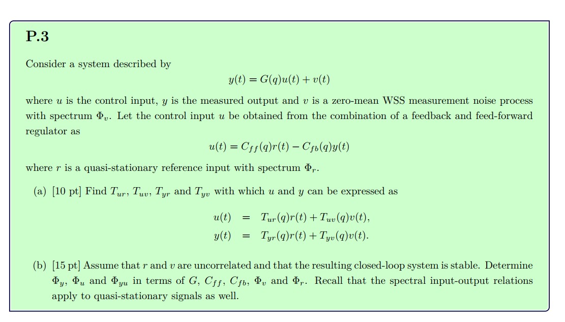 Solved P. 3Consider a system described | Chegg.com