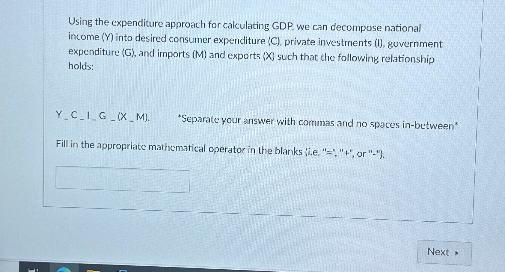 Solved Using the expenditure approach for calculating GDP, | Chegg.com