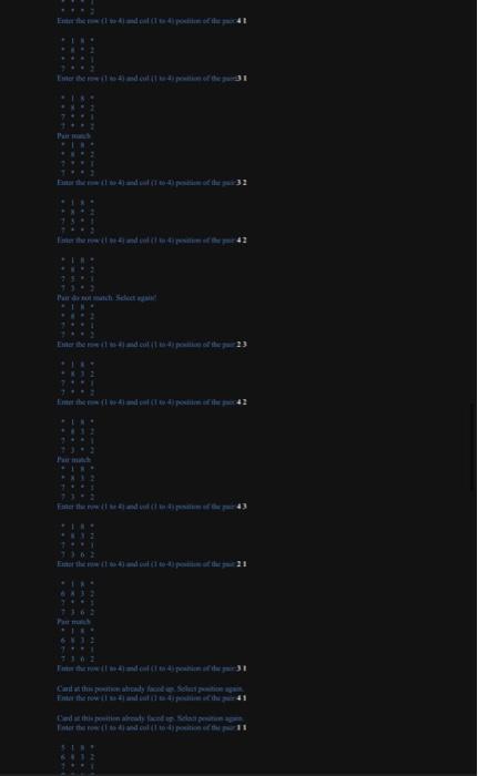 Solved Problem 01: Memory Game (20 points) Children often | Chegg.com