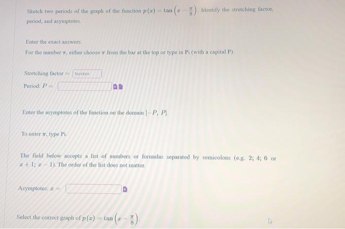 Solved Sketch two periods of the graph of the function | Chegg.com