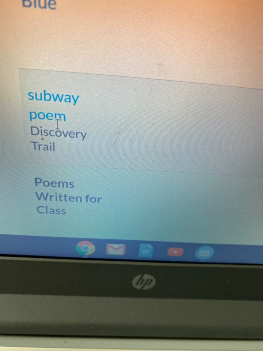 Solved blue subway poem Discovery Trail Poems Written for | Chegg.com