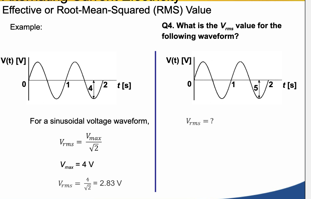 Solved Effective or Root-Mean-Squared (RMS) | Chegg.com Solved Effective or Root-Mean-Squared (RMS) | Chegg.com