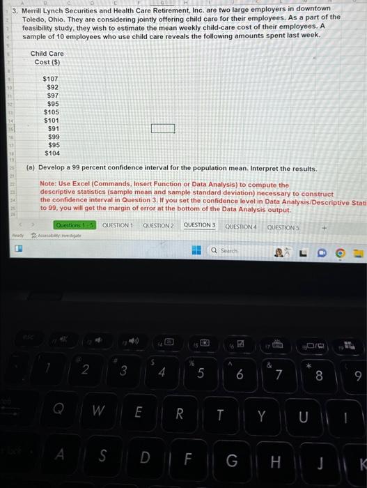 Solved 3. Merrill Lynch Securities and Health Care | Chegg.com