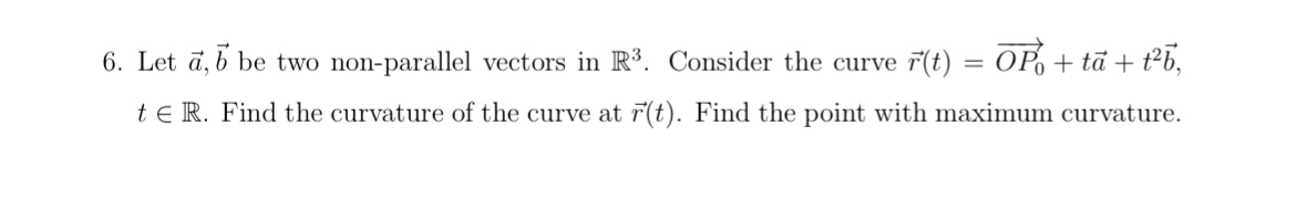 Solved Let vec(a),vec(b) ﻿be two non-parallel vectors in R3. | Chegg.com