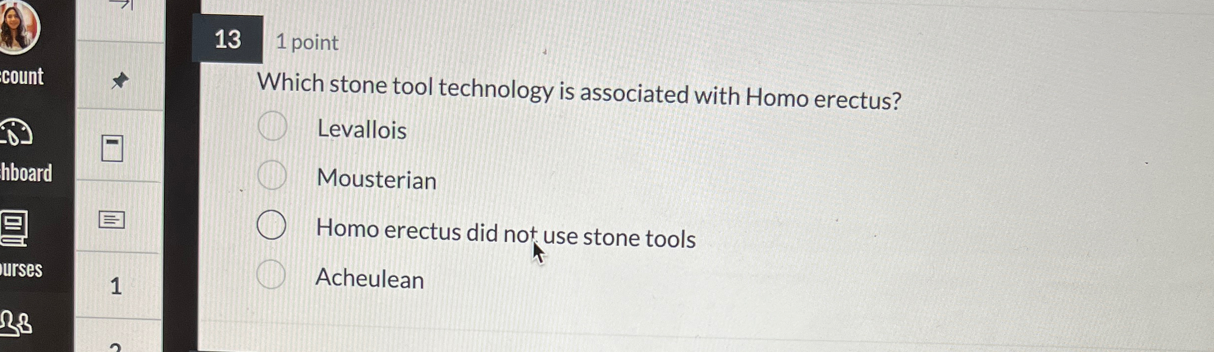 Solved 131 ﻿pointWhich stone tool technology is associated | Chegg.com