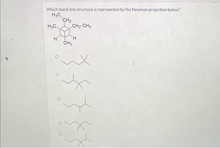 Solved can anyone number this newman projection and draw the | Chegg.com
