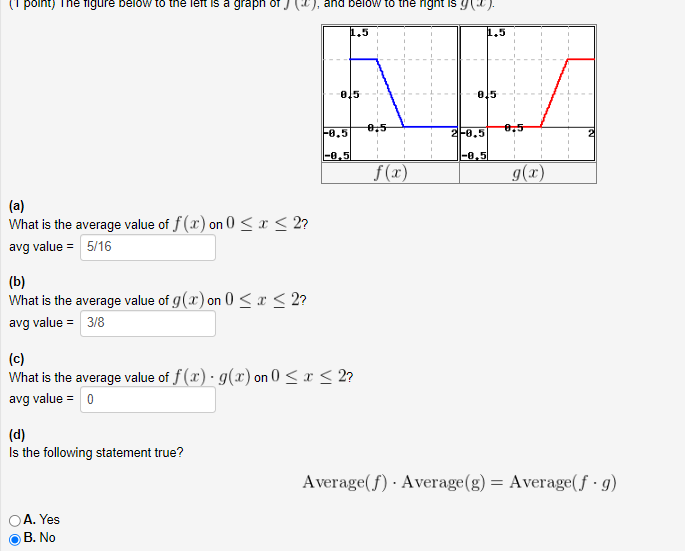 Solved (a)What is the average value of f(x) ﻿on 0≤x≤2 ?avg | Chegg.com