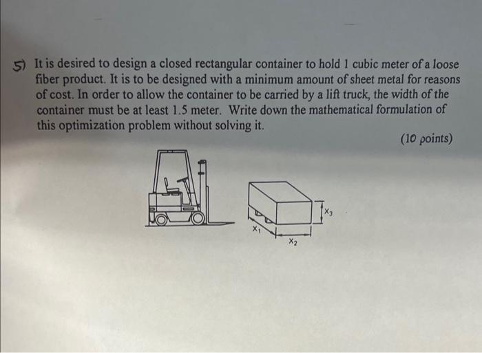 Solved It is desired to design a closed rectangular | Chegg.com