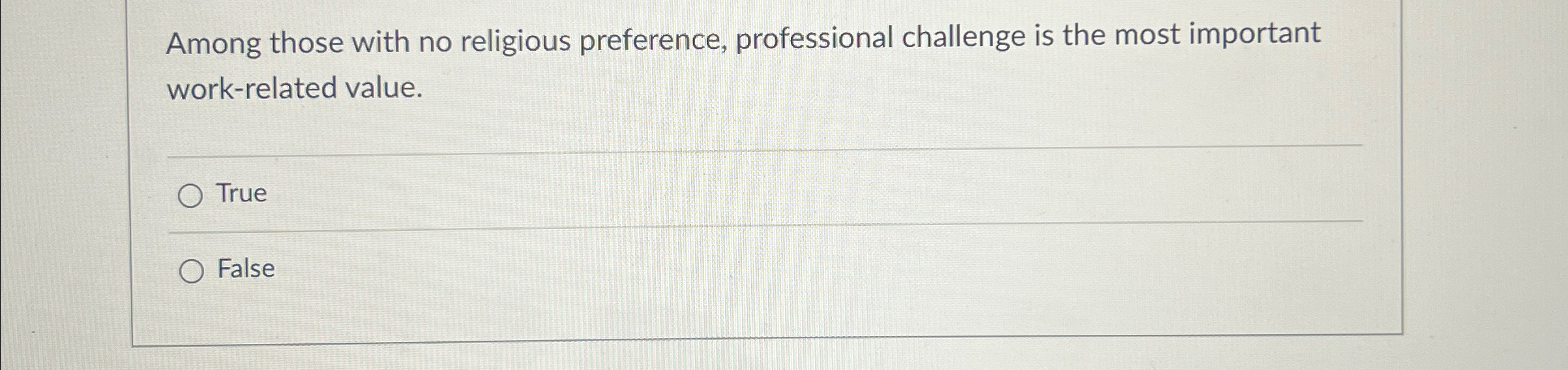 Solved Among those with no religious preference, | Chegg.com