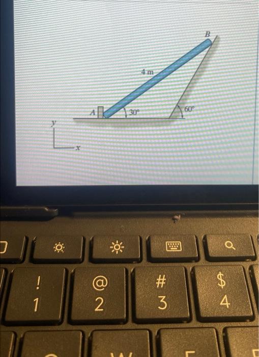 Identify the support reactions on the smooth uniform | Chegg.com