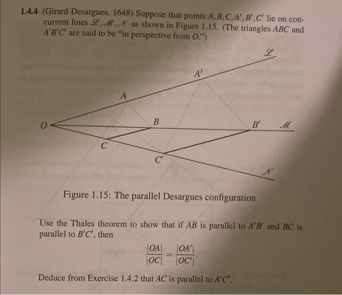 Solved 1.4.3 (Pappus of Alexandria, around 300CE ) Suppose | Chegg.com