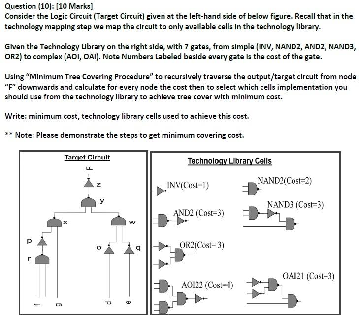 Solved Question (10): [10 ﻿Marks]Consider the Logic Circuit | Chegg.com