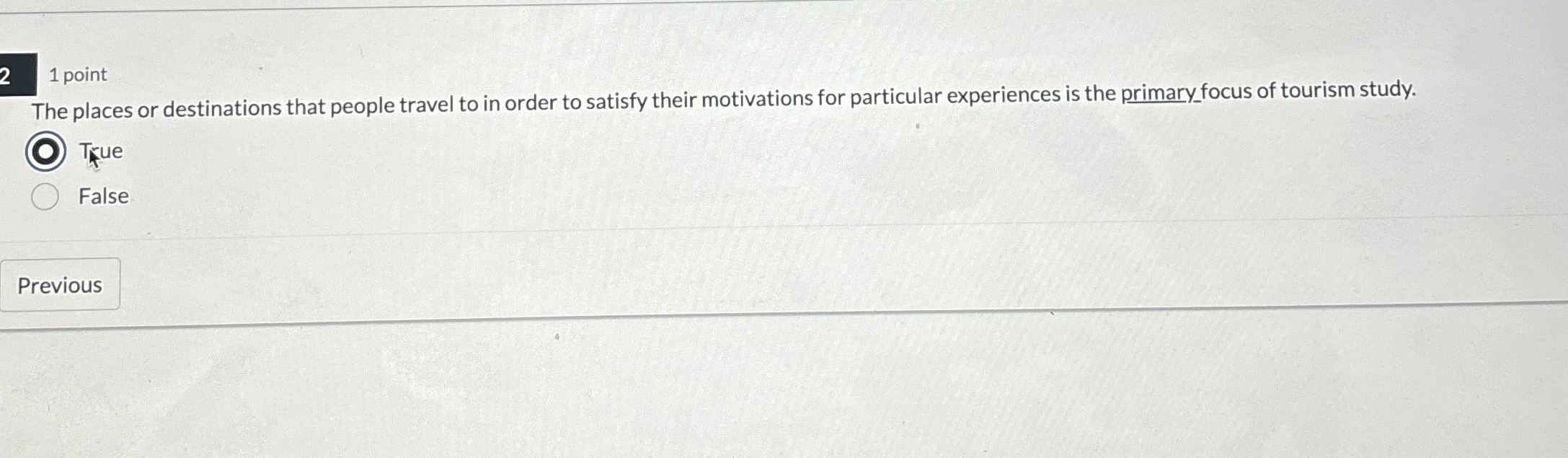 Solved 21 ﻿pointThe places or destinations that people | Chegg.com