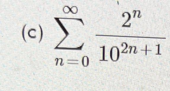 Solved 21 (c) ) 102n+1 7 ) | Chegg.com
