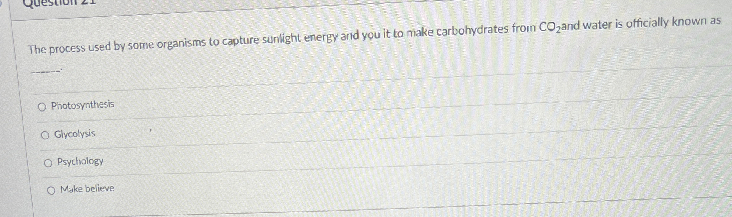 Solved The process used by some organisms to capture | Chegg.com