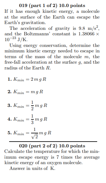 Solved 019 (part 1 ﻿of 2) 10.0 ﻿pointsIf it has enough | Chegg.com