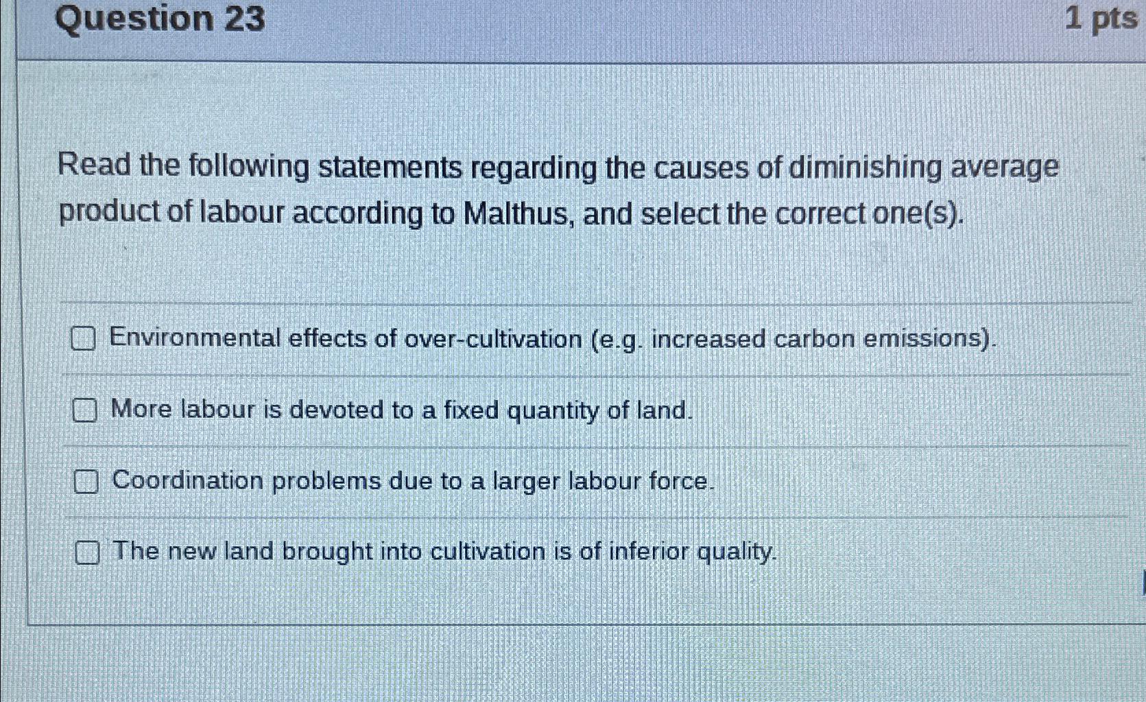 Solved Question 231 ﻿ptsRead the following statements | Chegg.com