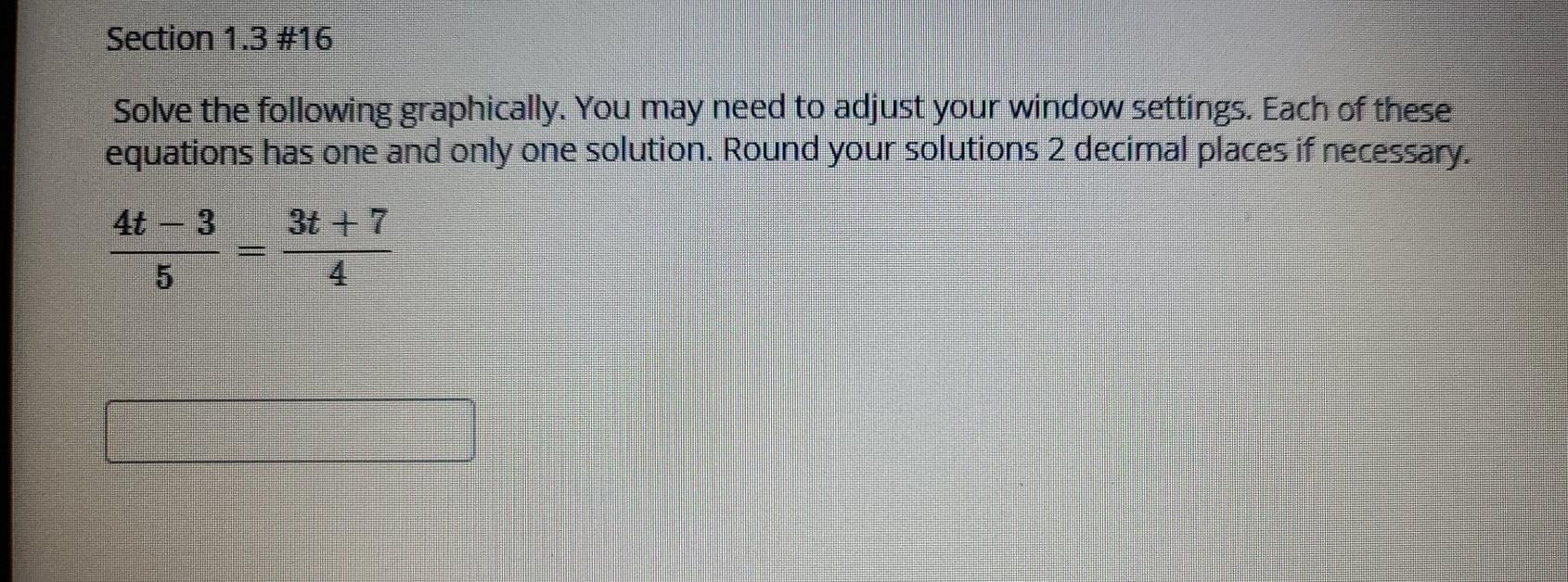 Solved Section 1.3 #16 Solve the following graphically. You | Chegg.com